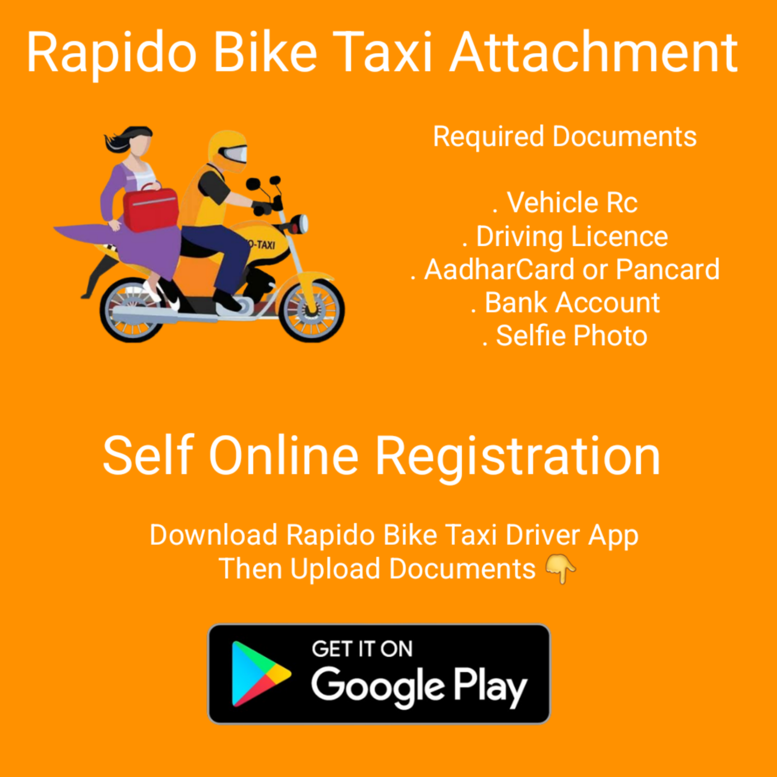 Rapido Auto Attachment | Rapido Bike Taxi Attachment | Rapido Cab ...
